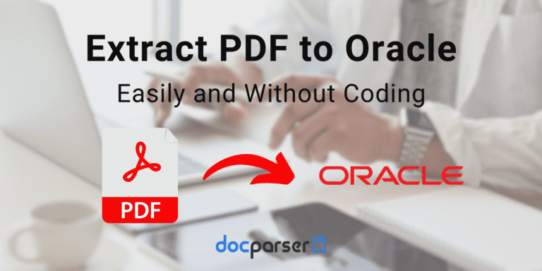 No-Code PDF Data Extraction to Oracle Made Easy