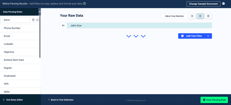Resume Parsing Made Easy with Docparser