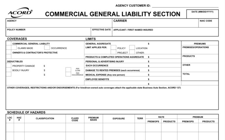 Acord 126 Form Automation: Simplify Data Entry